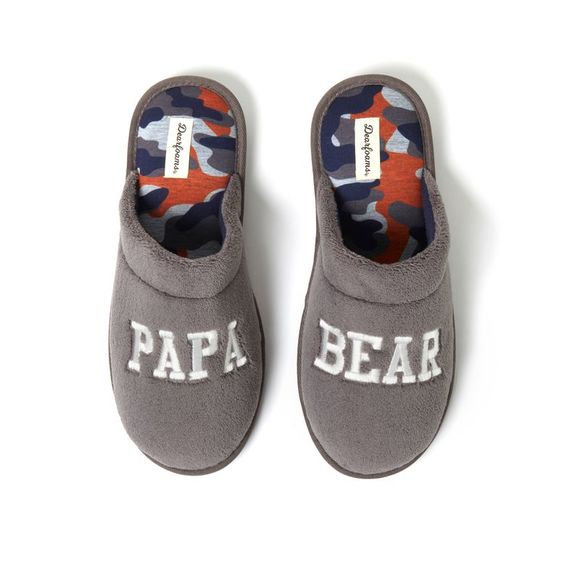 dearfoams | Shoes | Dearfoams Mens Fathers Day Embroidered Scuff House ...